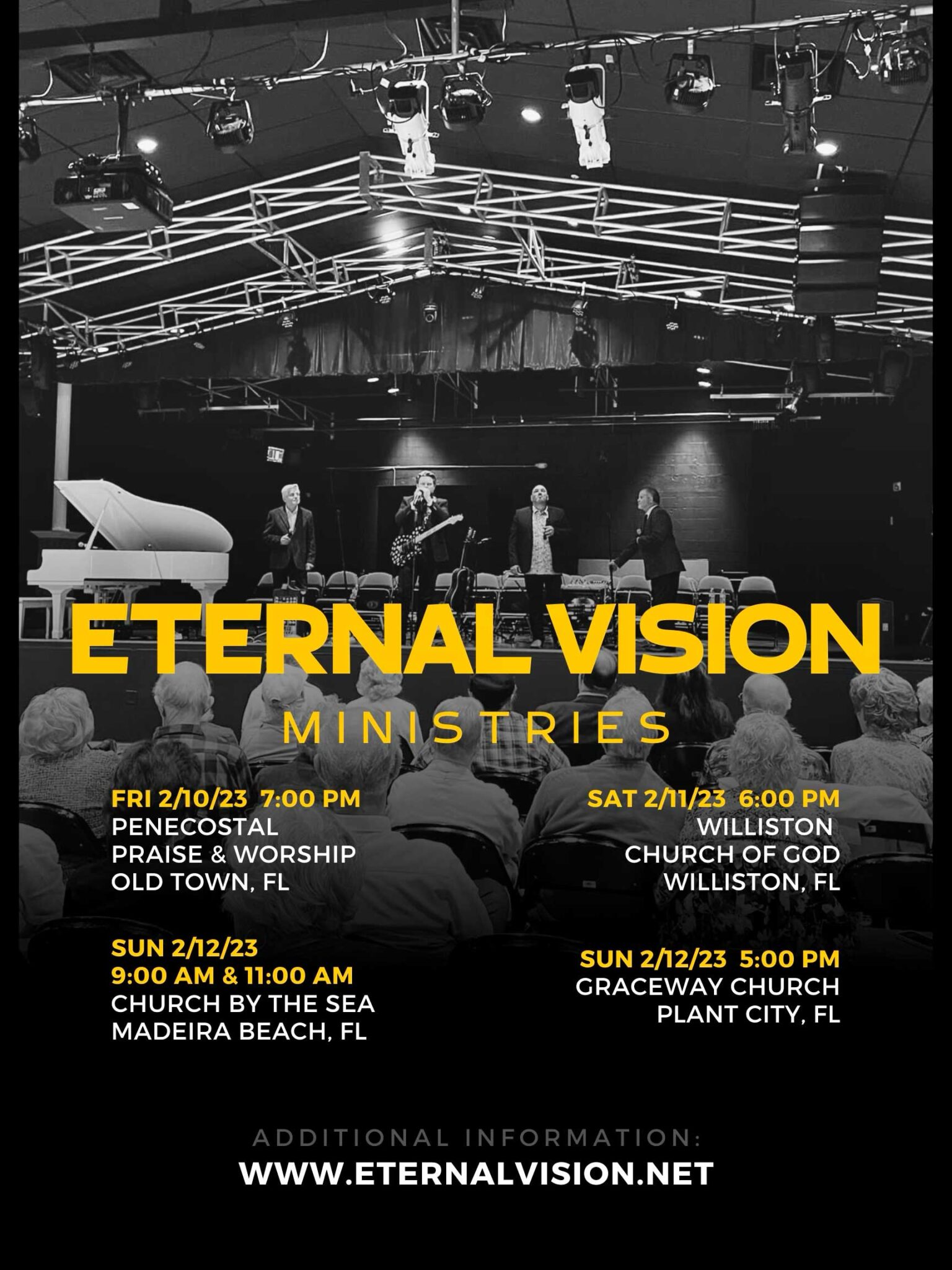 Eternal Vision Worshiping in Five Services this Week in Florida ...